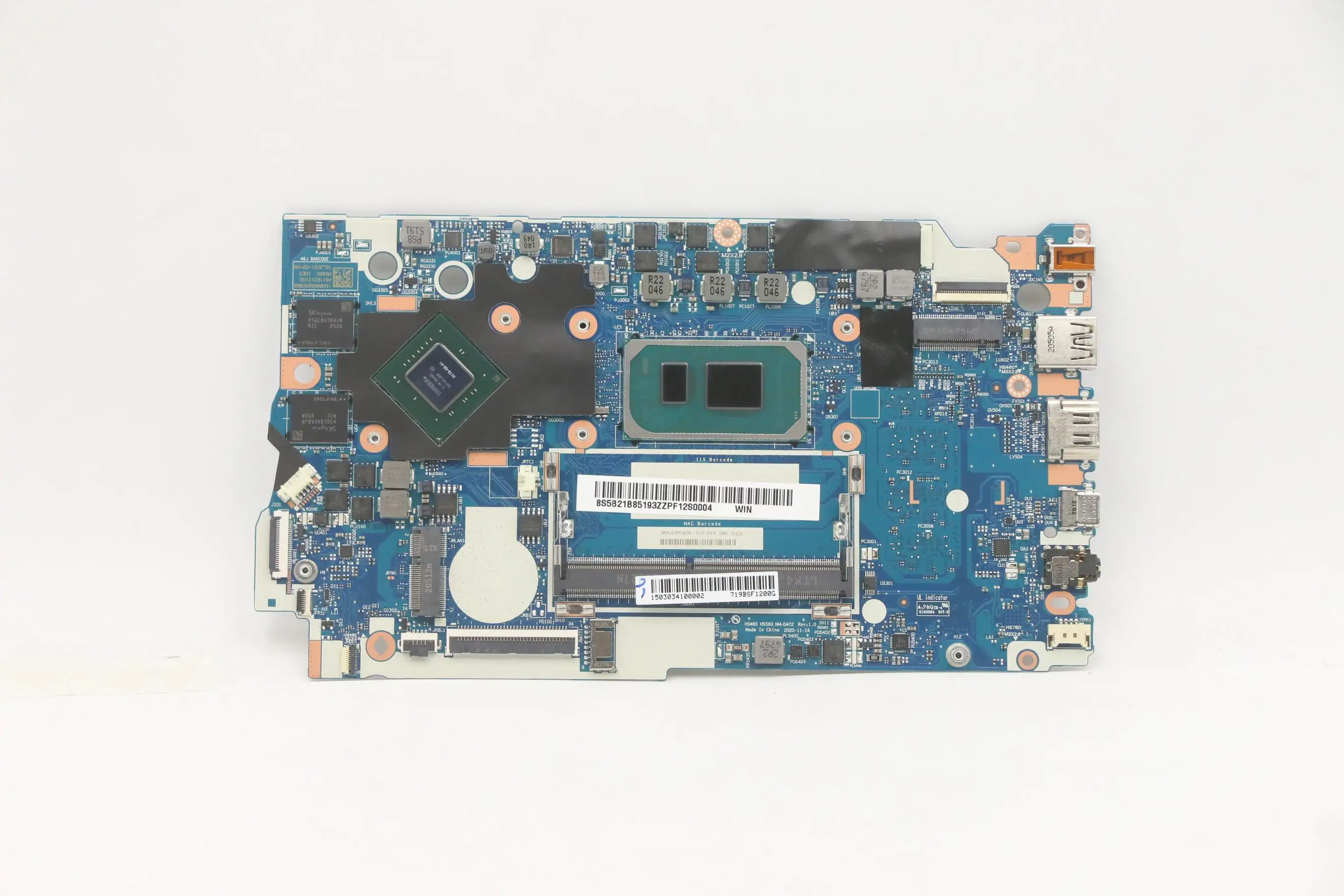 SN-NM-D472-FRU-PN-5B21B85193-CPU-I51135G7-L82H7-MX350-2G-4G-RPMC ...