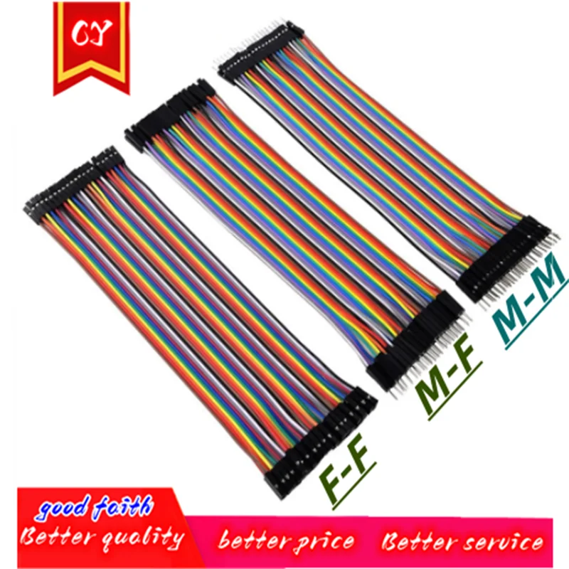 120pcs 40pin 20cm Dupont Line Male To Male + Female And Female To ...