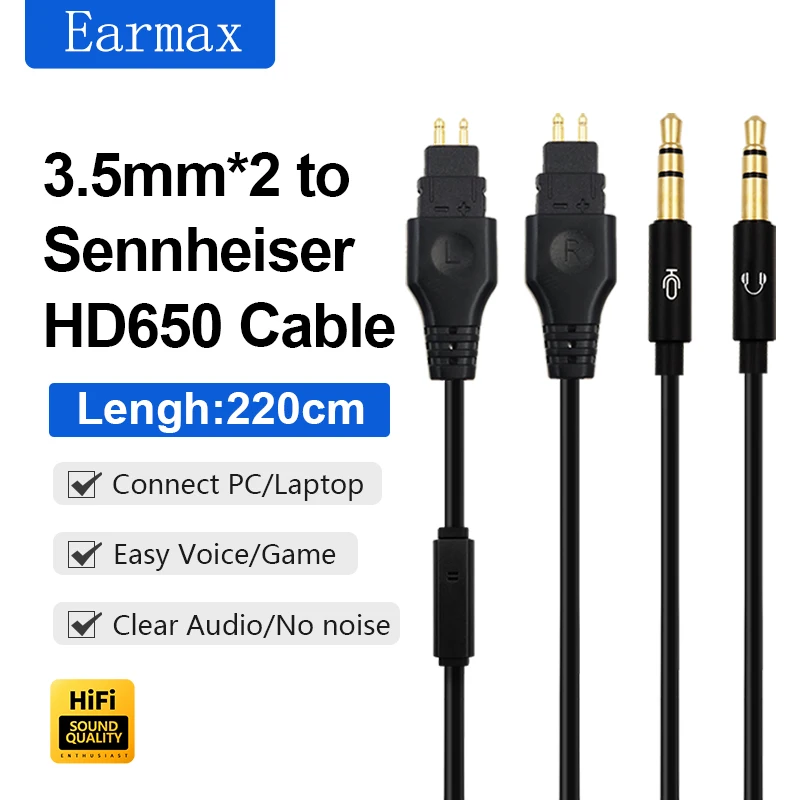 For-Sennheiser-HD580-HD650-HD600-HD660-HD660S-Earphones-Replaceable ...