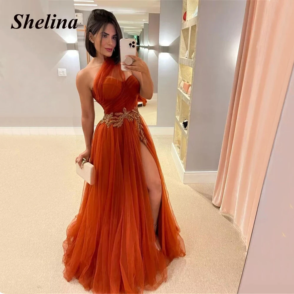 Classic-Slit-One-Shoulder-Formal-Occasion-Dresses-Sweetheart-Appliques ...