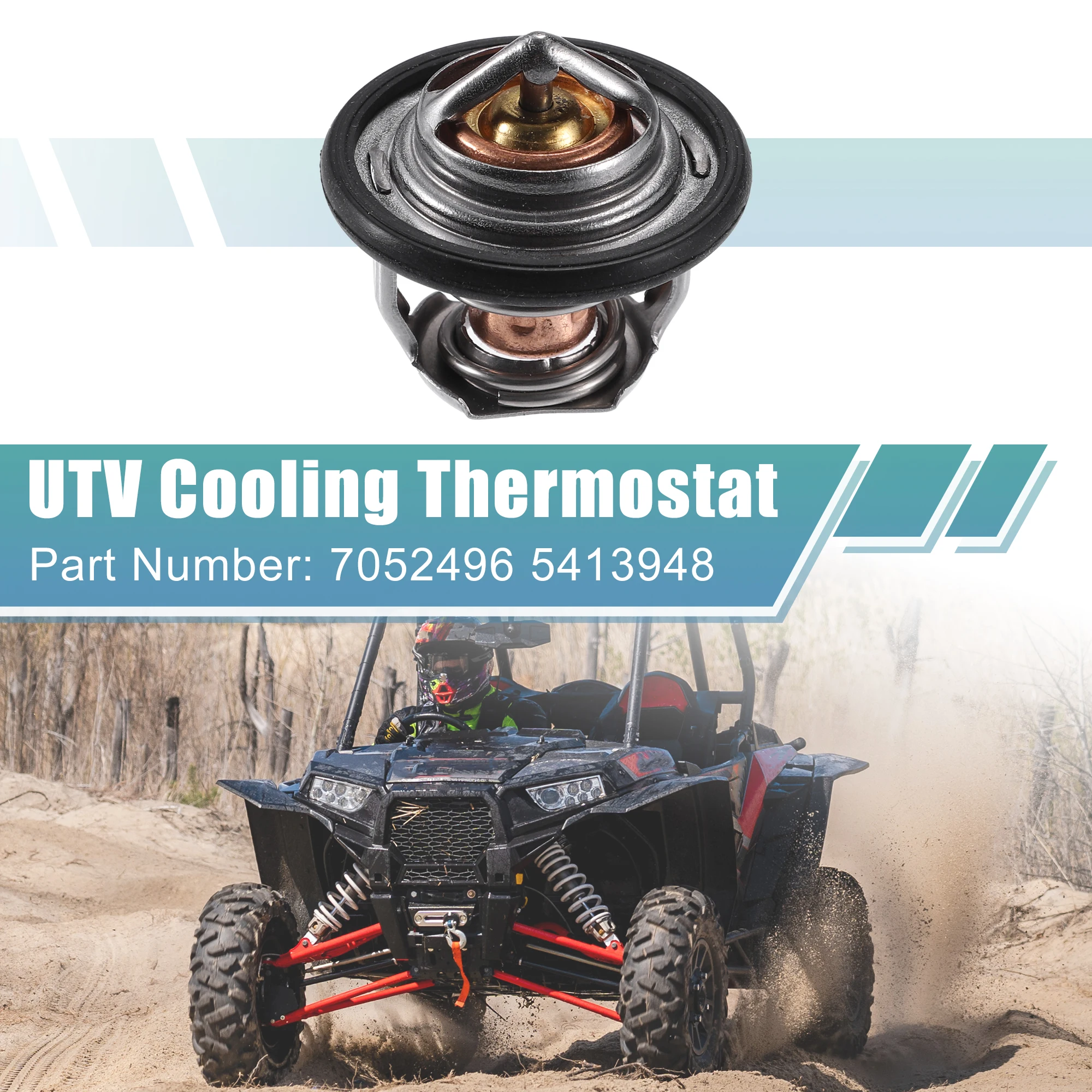 X-Autohaux-Aluminum-UTV-Cooling-Thermostat-For-Polaris-for-Ranger-Crew ...