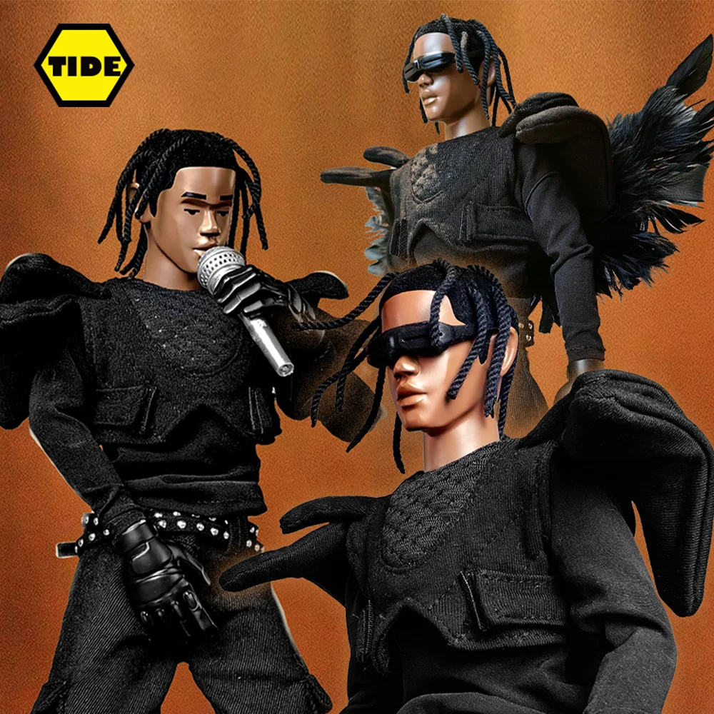 GOON-1-6-Scale-US-RAPPER-Travis-Scott-Trendy-Flocking-Dirty-Braid-Male ...