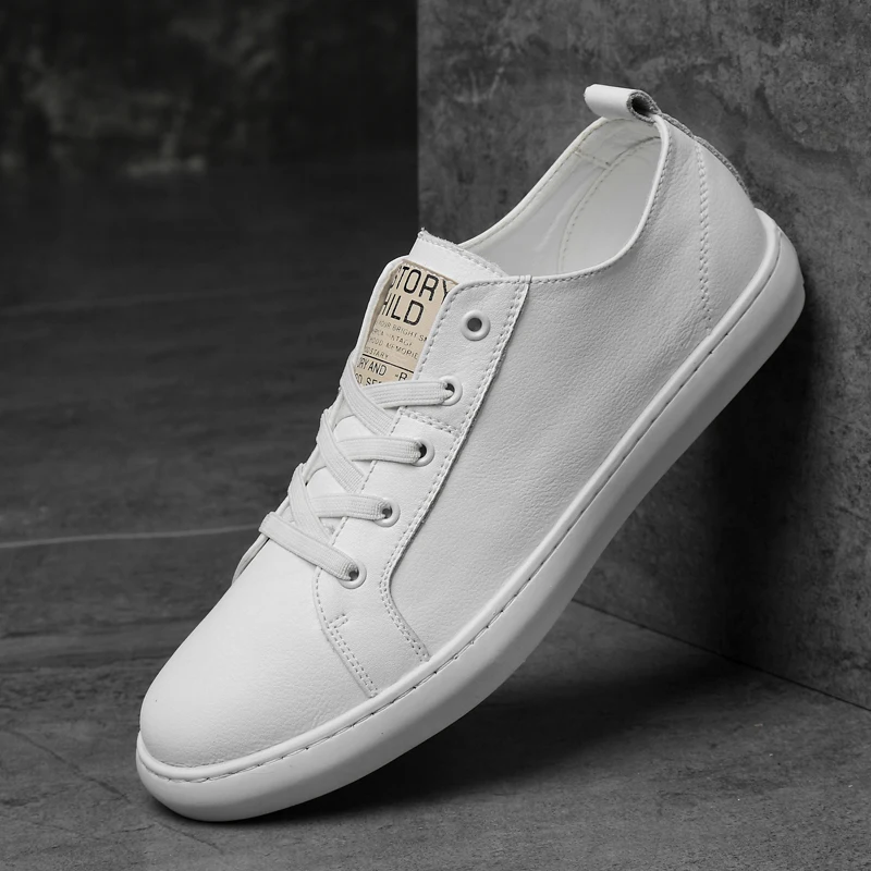 Men Casual Shoes genuine leather fashion Spring Autumn Trend Sneakers ...