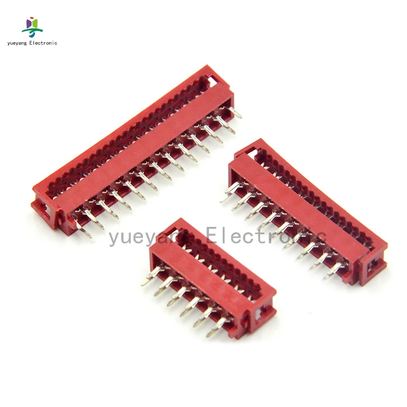 20PCS Red Harness IDC connector flat ribbon cable micro match 1.27mm ...