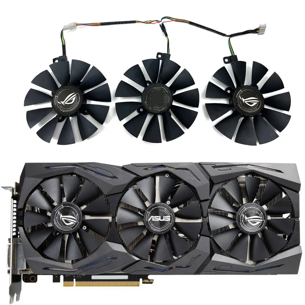 1SET-6PIN-ROG-STRIX-GTX1070-O8G-GAMING-GPU-Fan-For-ASUS-ROG-STRIX-GTX ...