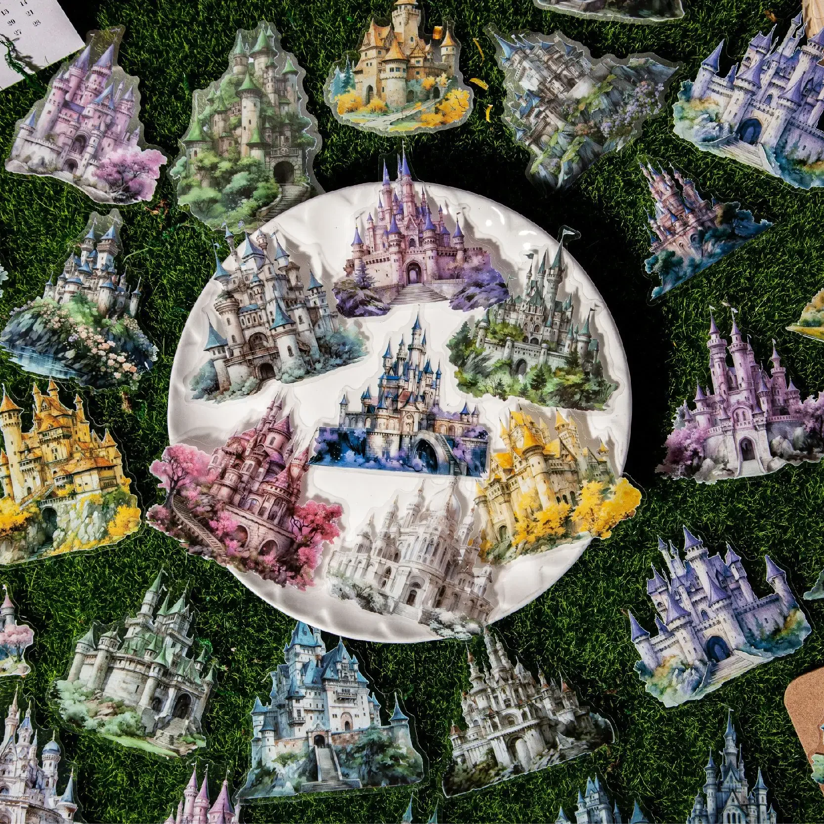 20pcs-Fantasy-Castle-Sticker-Pack-for-Handbook-Material-Decoration ...