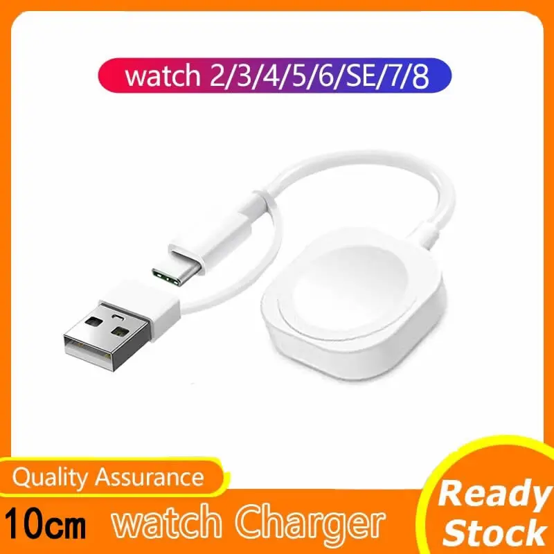 10cm-Portable-Magnetic-Wireless-Charging-Cable-USB-TYPE-C-Dual-Port ...