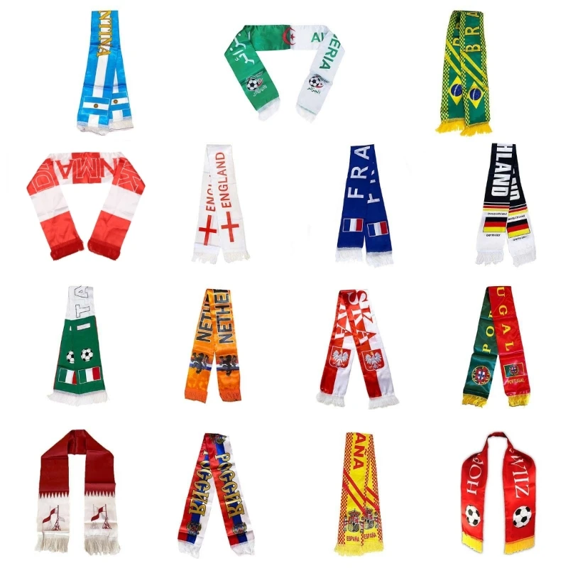 National-Team-Scarf-Soccer-Scarf-for-Men-Women-15-National-Teams ...