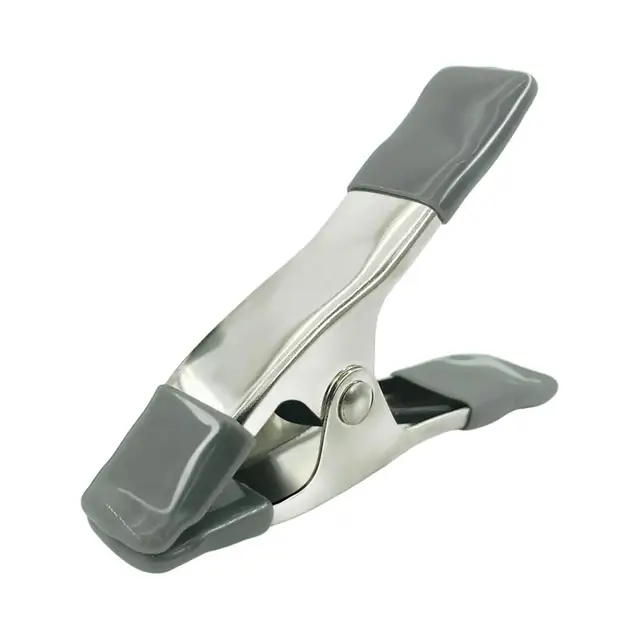 Useful Binder Clip Rubber Spring Clamp Compact Size Wide Jaw Special ...