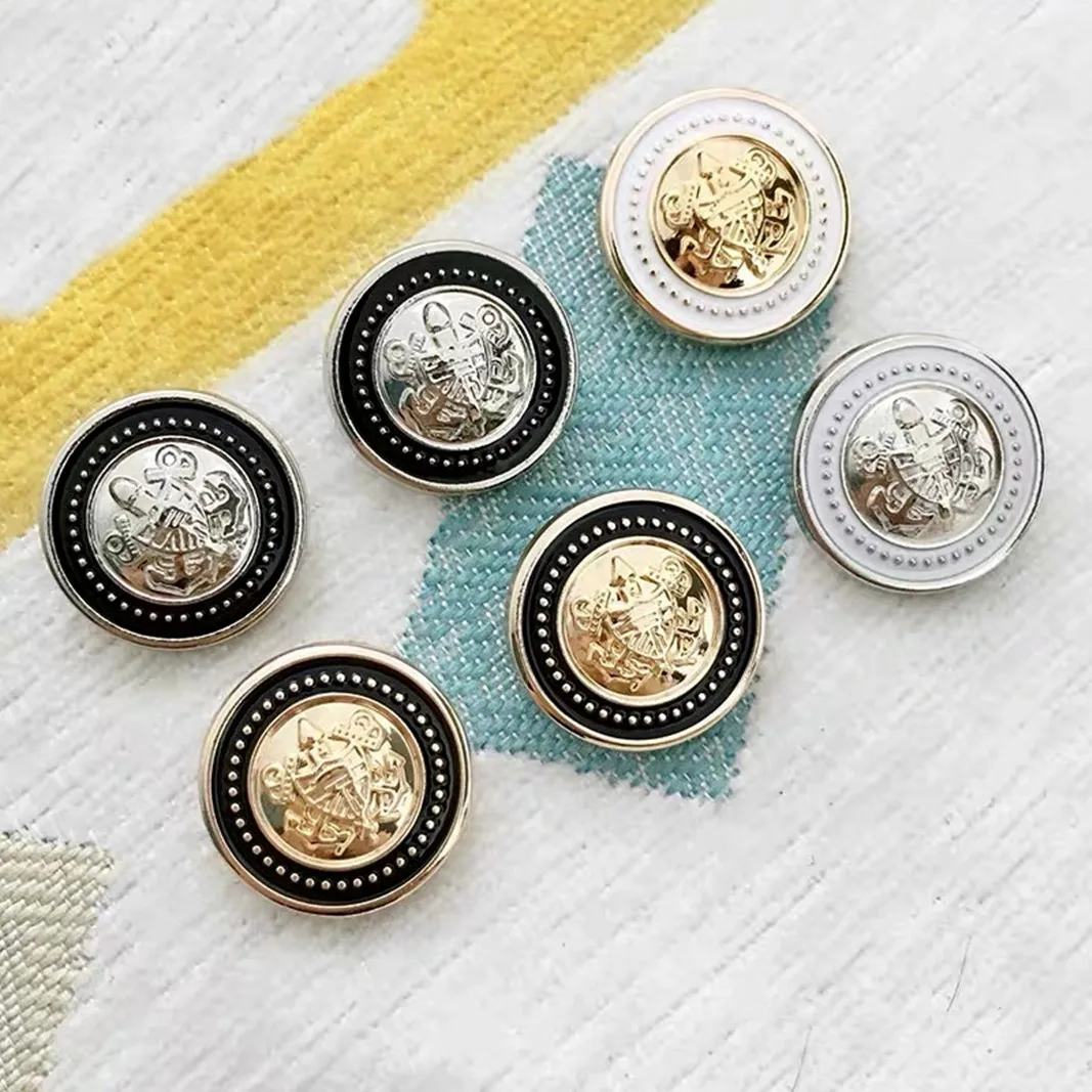 10pcs-Stylish-Metal-Oil-Preppy-Buttons-DIY-Coat-Suit-Uniform-Sweater ...