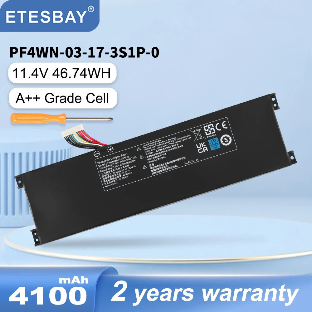 ETESBAY-PF4WN-03-17-3S1P-0-Laptop-Battery-For-Hasee-KINGBOOK-For ...