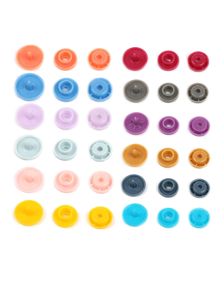 50Sets-Round-Resin-Snaps-Buttons-Fasteners-T5-12mm-Garment-Accessories ...