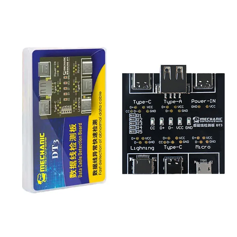 MECHANIC-DT3-USB-Cable-Tester-Data-Cable-Test-PCB-Board-for-IPhone ...