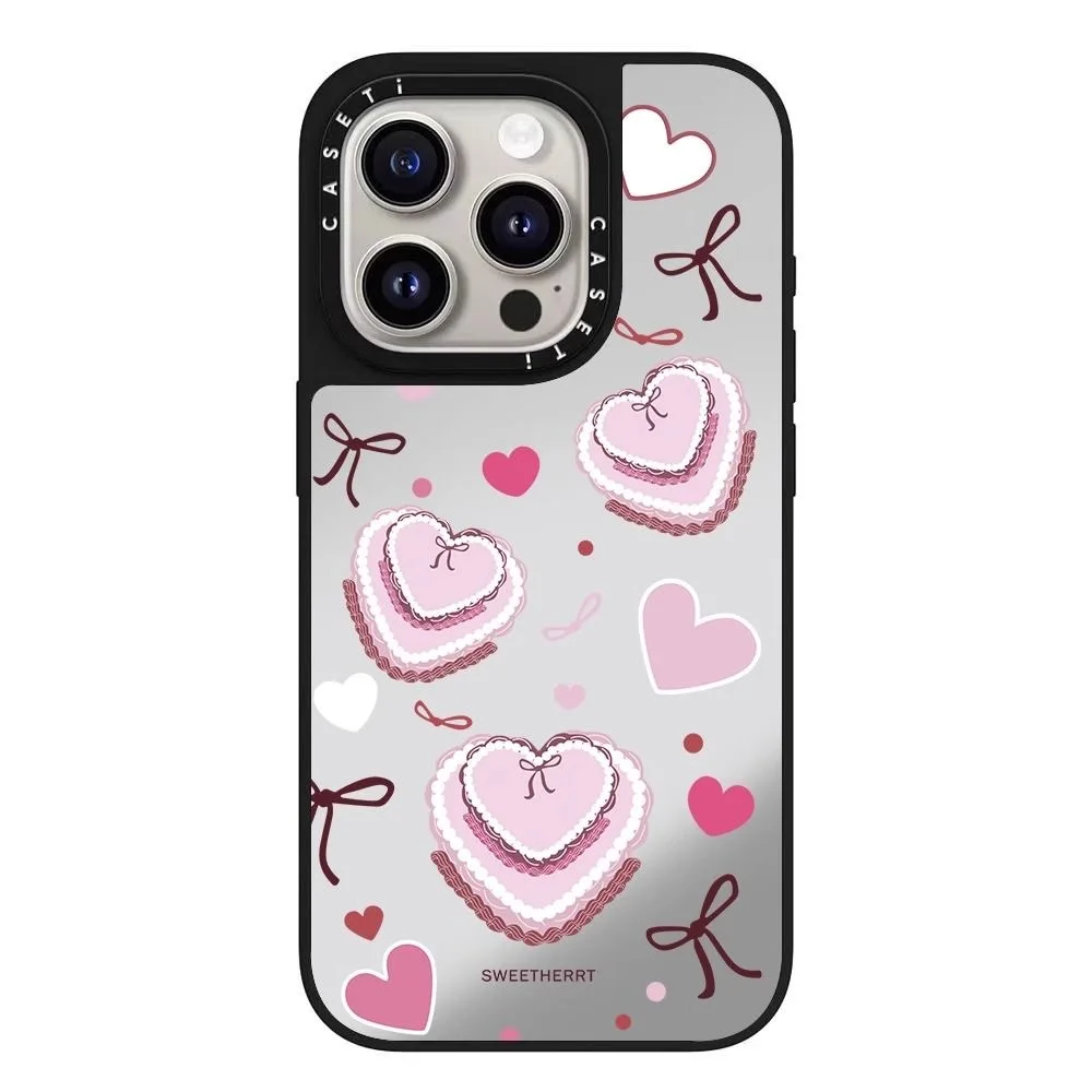 CASETi Collaborative Full Print Heart Mirror Compatible for iPhone 16 ...