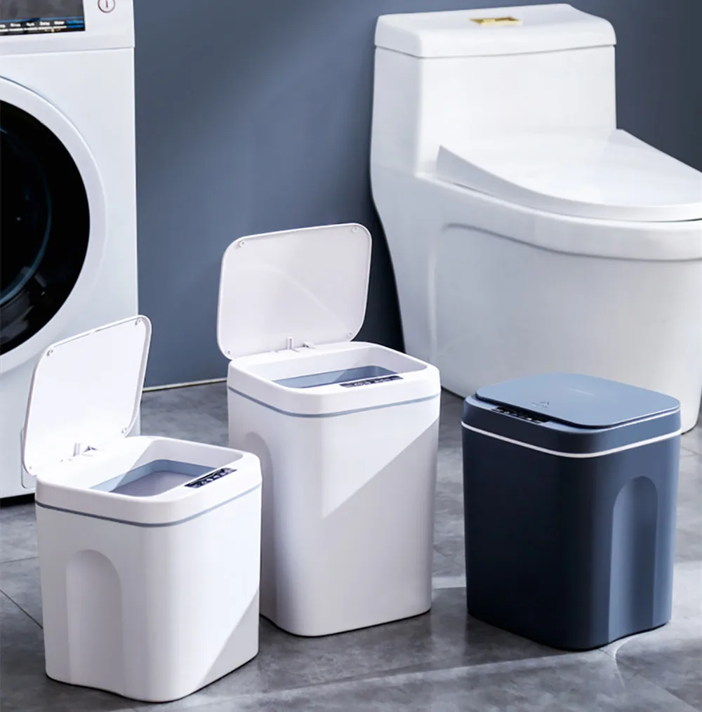 Outdoor Garbage Bin 16L Motion Sensor Bin Self Seal Smart Dustbin ...