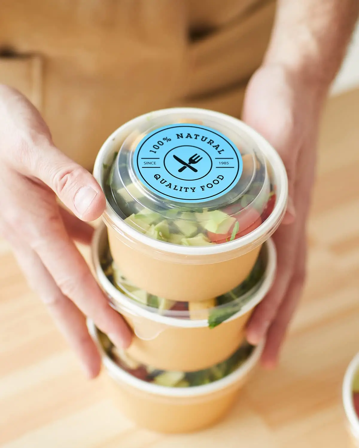 Gommette,Étiquette autocollante thermique circulaire, 50mm, auto ...