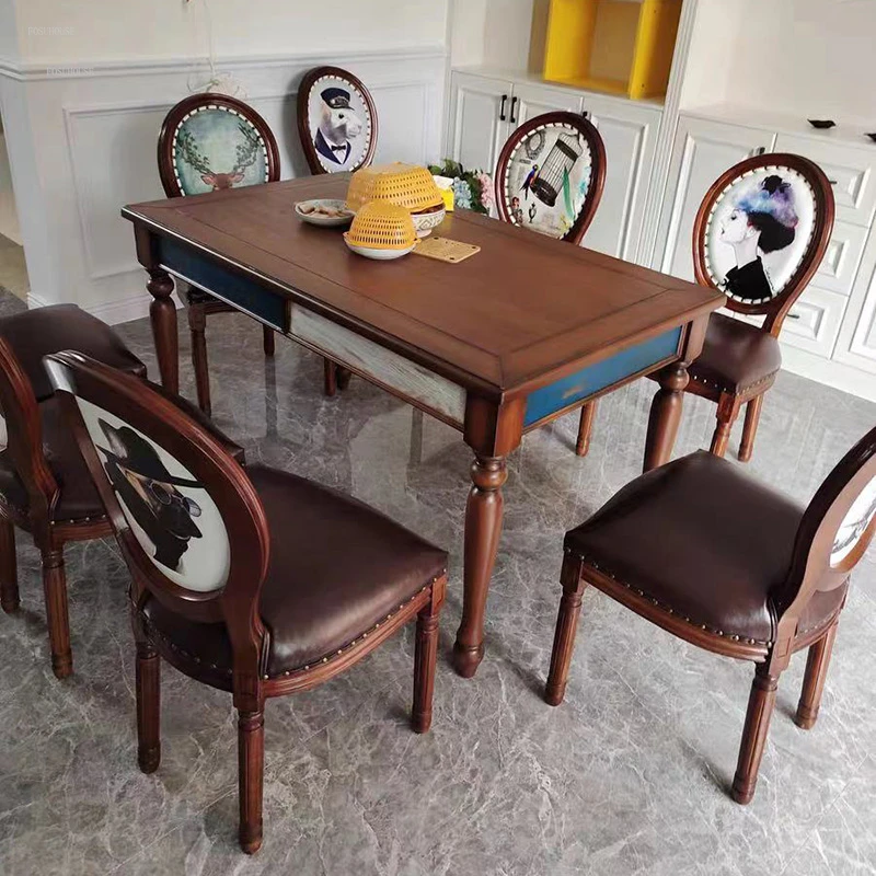Retro Wooden Kitchen Table