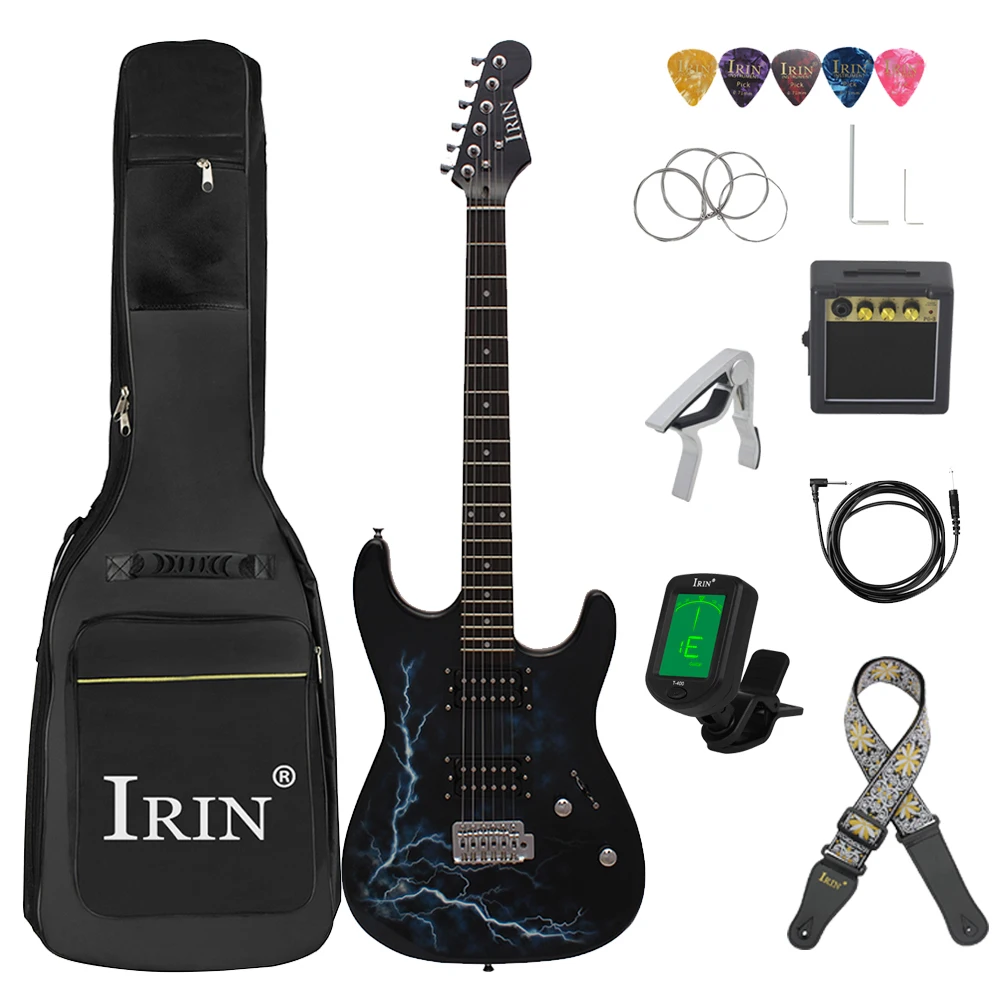 IRIN-6-Strings-Electric-Guitar-39-Inch-21-Frets-Maple-Lightning ...