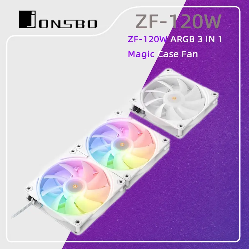 Jonsbo-ZF-120W-ARGB-Magia-Building-Block-Caso-Fan-120mm-Material-Sem ...
