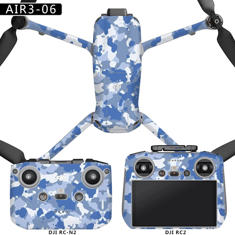 PVC Skin For DJI Air 3 Stickers Full Cover Drone Skins Remote ...