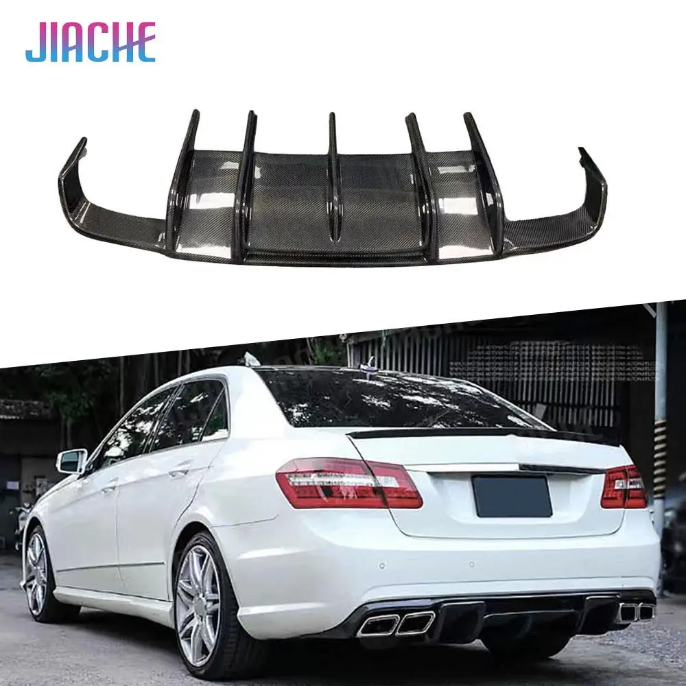 Carbon-Fiber-Car-Rear-Bumper-Lip-Spoiler-Diffuser-for-Mercedes-Benz-E ...