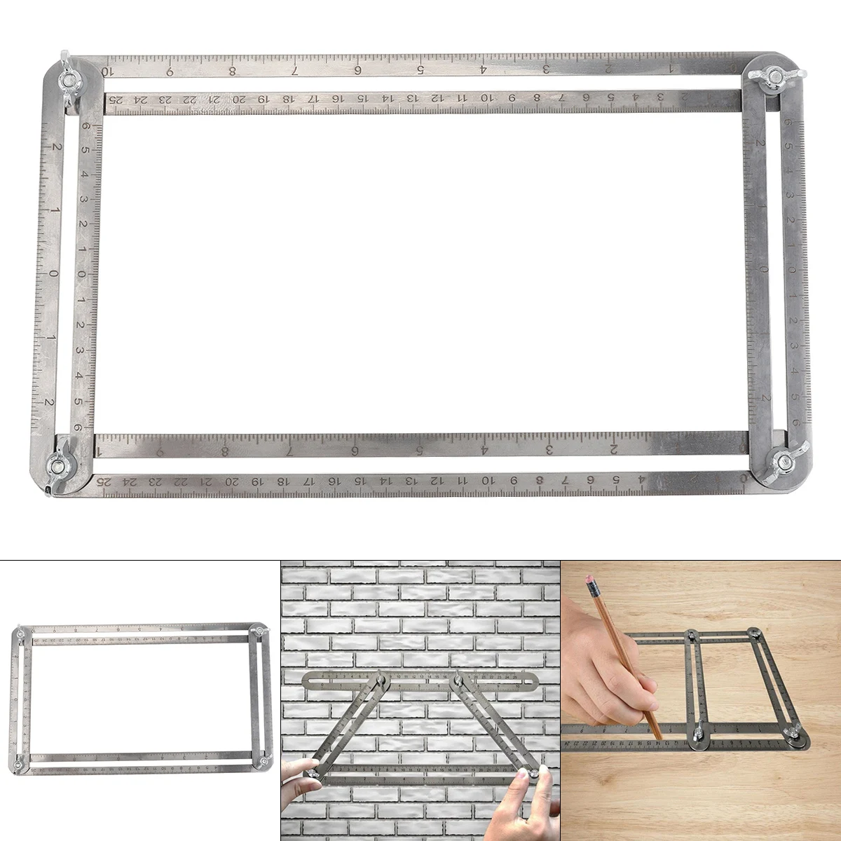 Stainless-Steel-Folding-Ruler-Multifunction-Shaped-Four-sided-Ruler-two ...