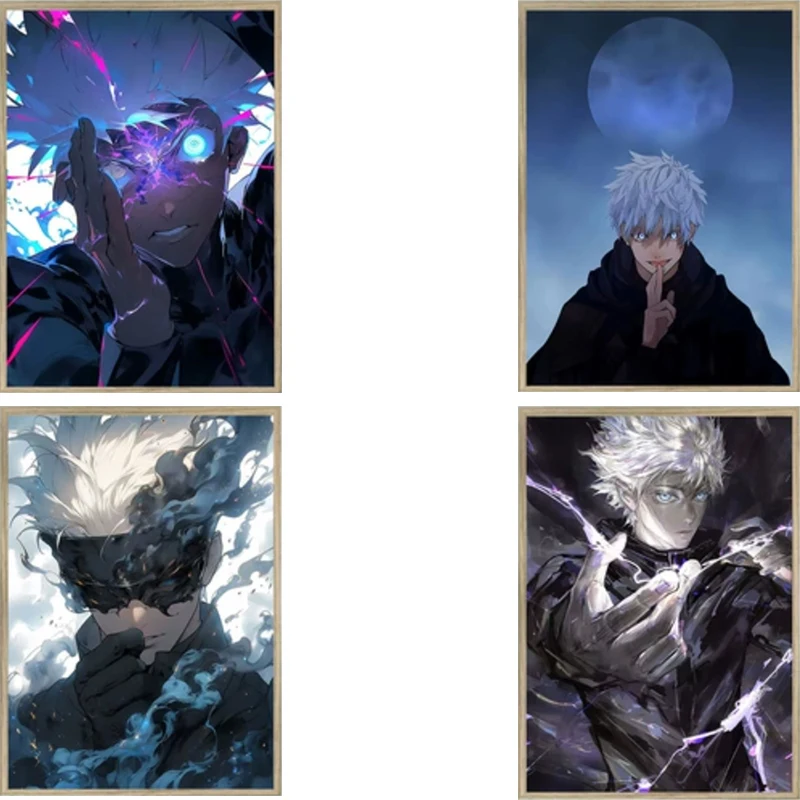 Jujutsu Kaisen Anime Figure Led Gojo Night Light Painting Decor Photo ...