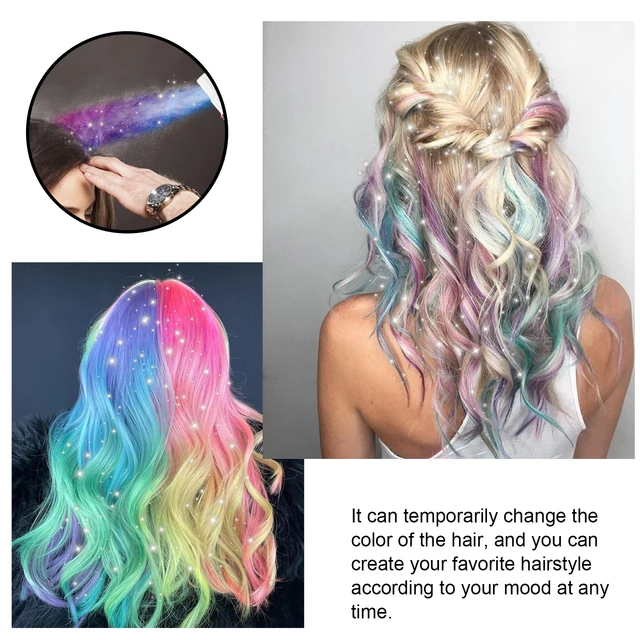 Hairstyles With Color In Spray
