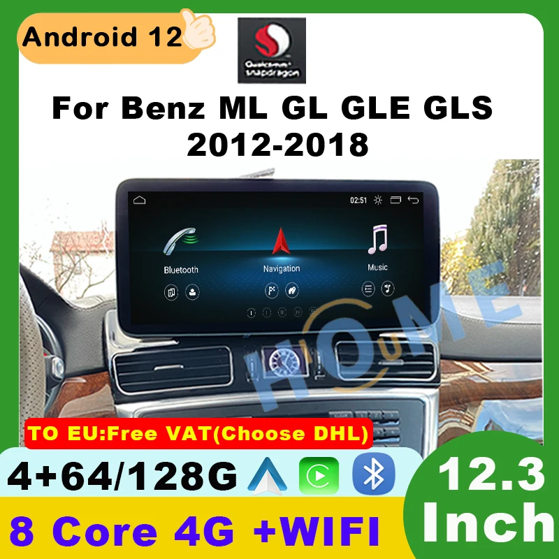 12-5-Inch-8-128G-Snapdragon-Android-12-Car-Multimedia-Player-For ...