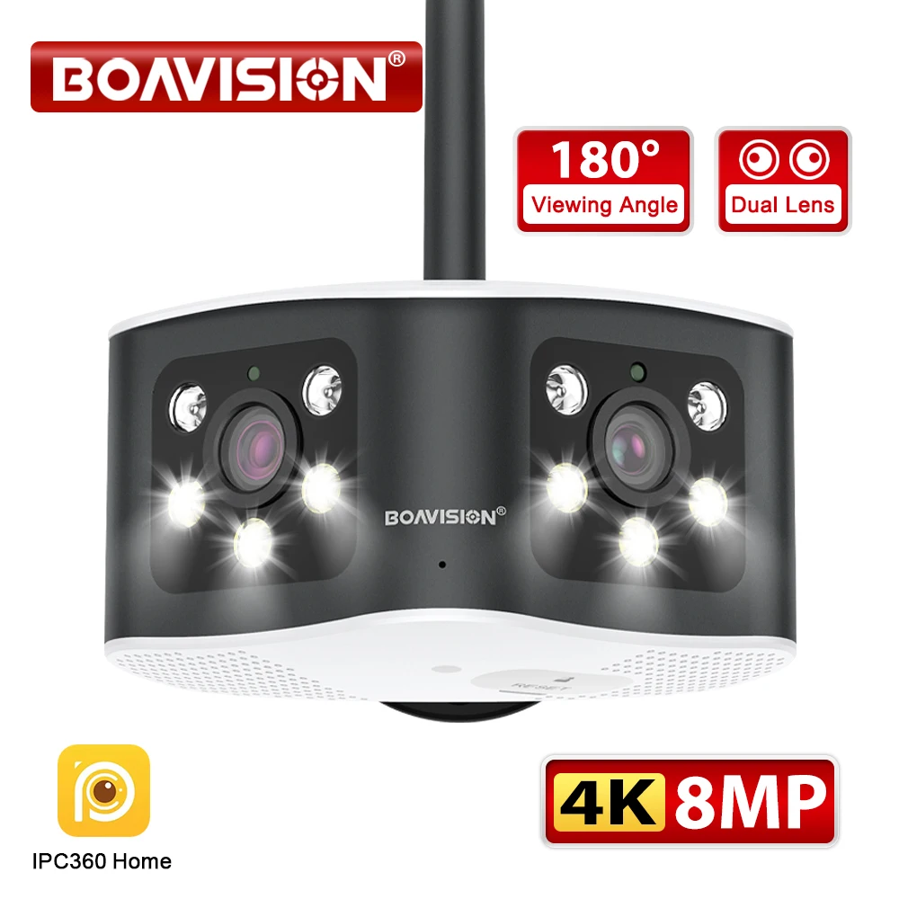 BOAVISION-C-mera-de-Seguran-a-Externa-4K-8MP-ngulo-de-Vis-o-Ultra-Amplo ...