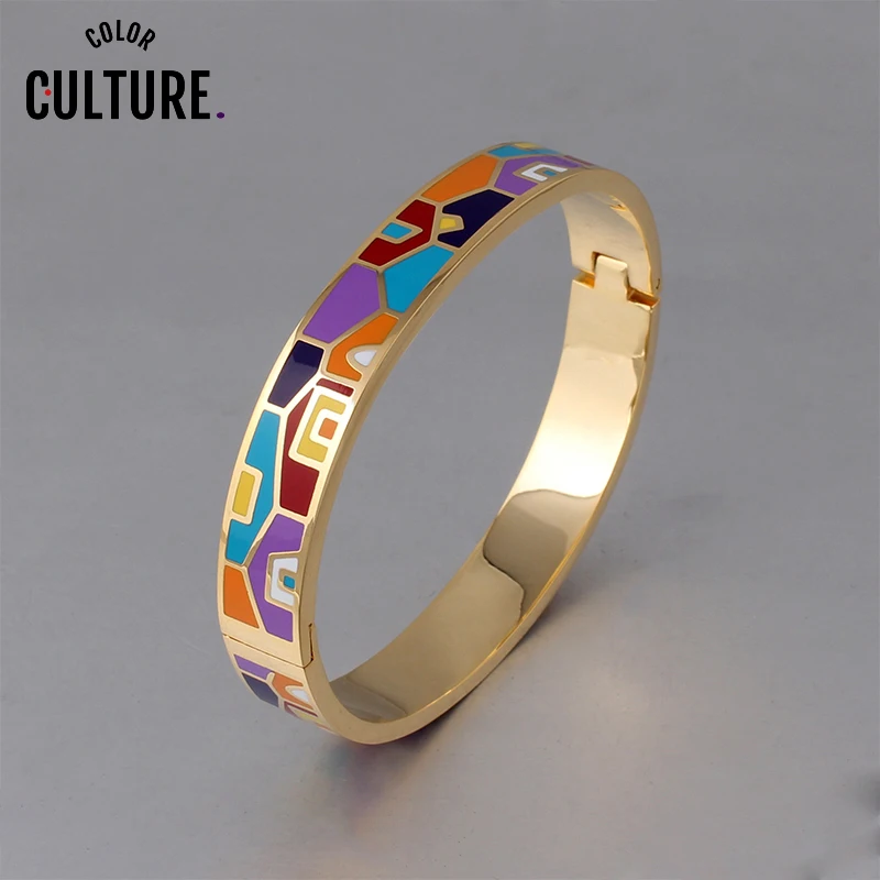 Color-Culture-New-Fashion-Stainless-Steel-Open-Bangle-For-Women-Gold ...