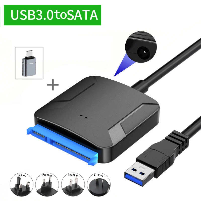 USB-3-0-To-Sata-Adapter-Cable-SATA-III-Hard-Disk-Drive-Converter-USB-3 ...