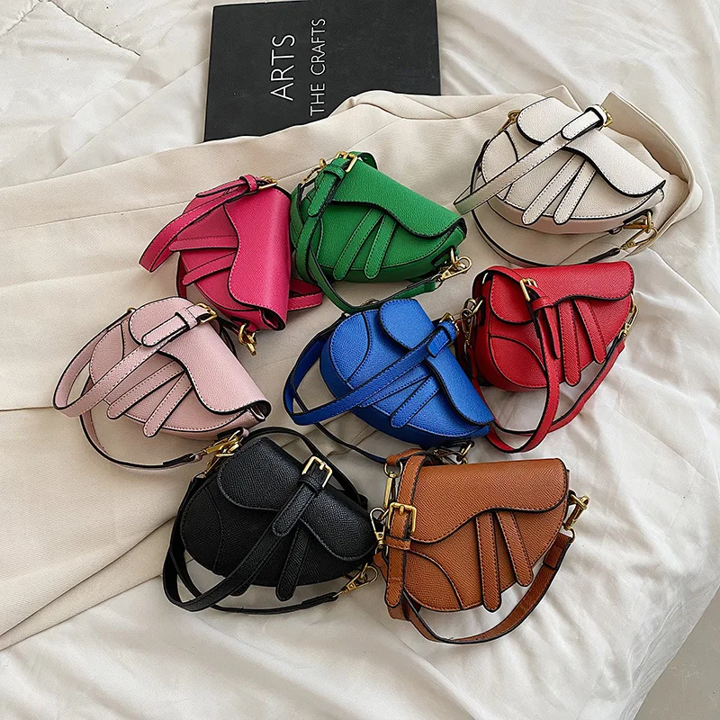 Children Messenger Bag Fashion Kids Bags for Girl Shoulder Bags Solid ...
