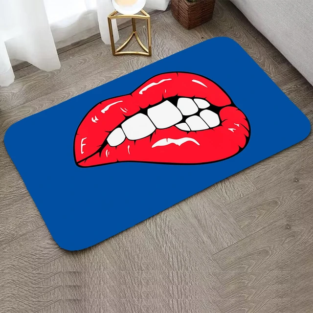 Sexy Red Lips Rug - Accessories