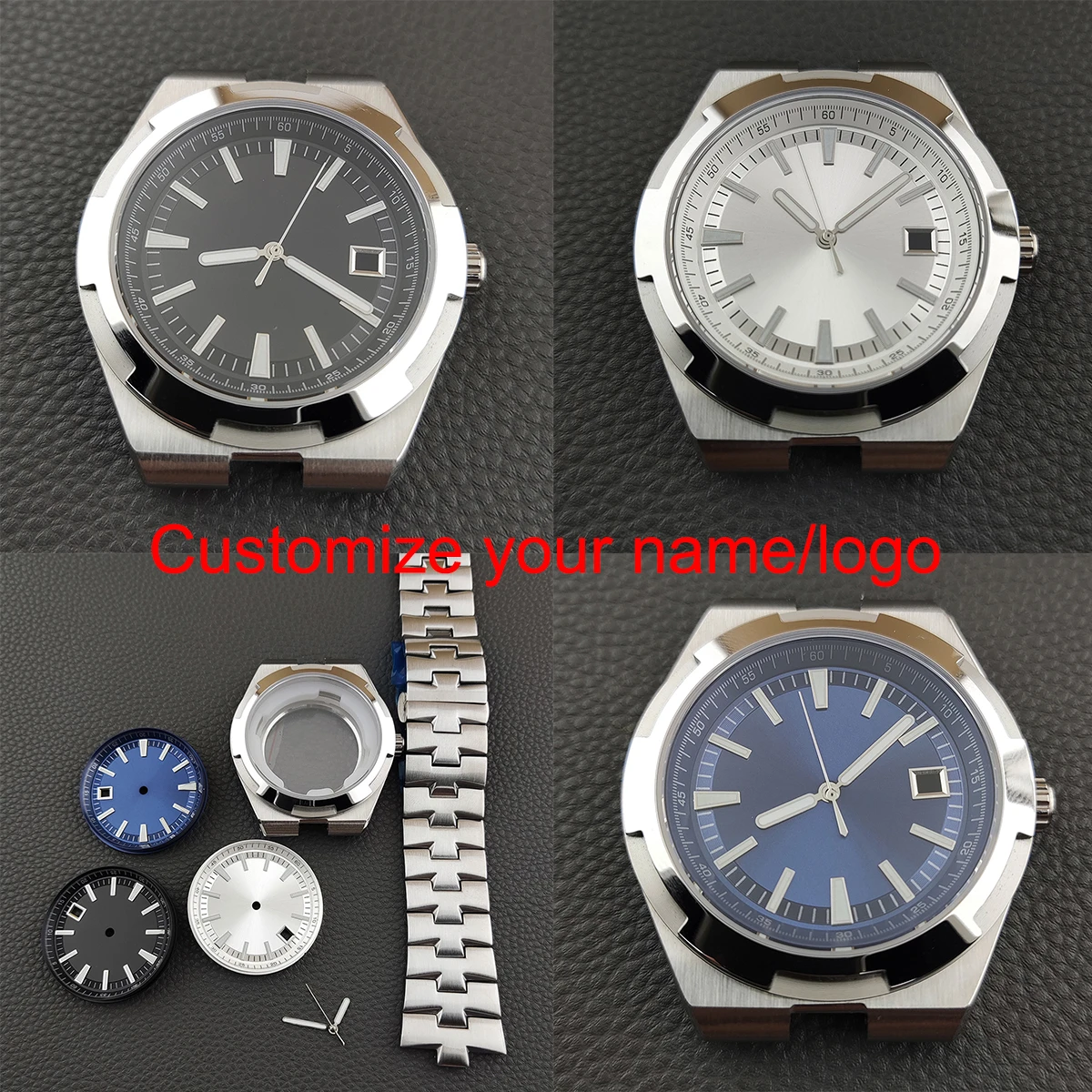 41mm Miyota8215 Case Stainless Steel Case Men Watch Accessories ...