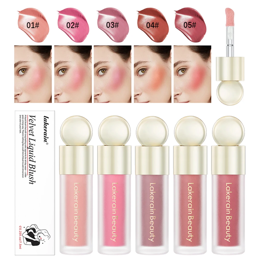 Matte-Liquid-Blush-Velvet-Blusher-Orange-Peach-Face-Pigment-Lasting ...