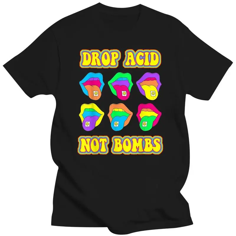 Drop-Acid-Not-Bombs-Trippy-Tongue-LSD-Shirt-Funny-Vintage-Gift-Men ...