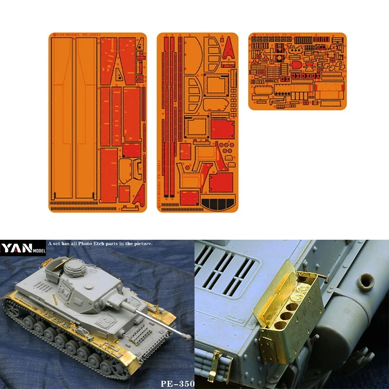 YANmodel 1/35 Pz.Kpfw.IV Ausf.F2&G Photo-Etched Parts for Border Model ...