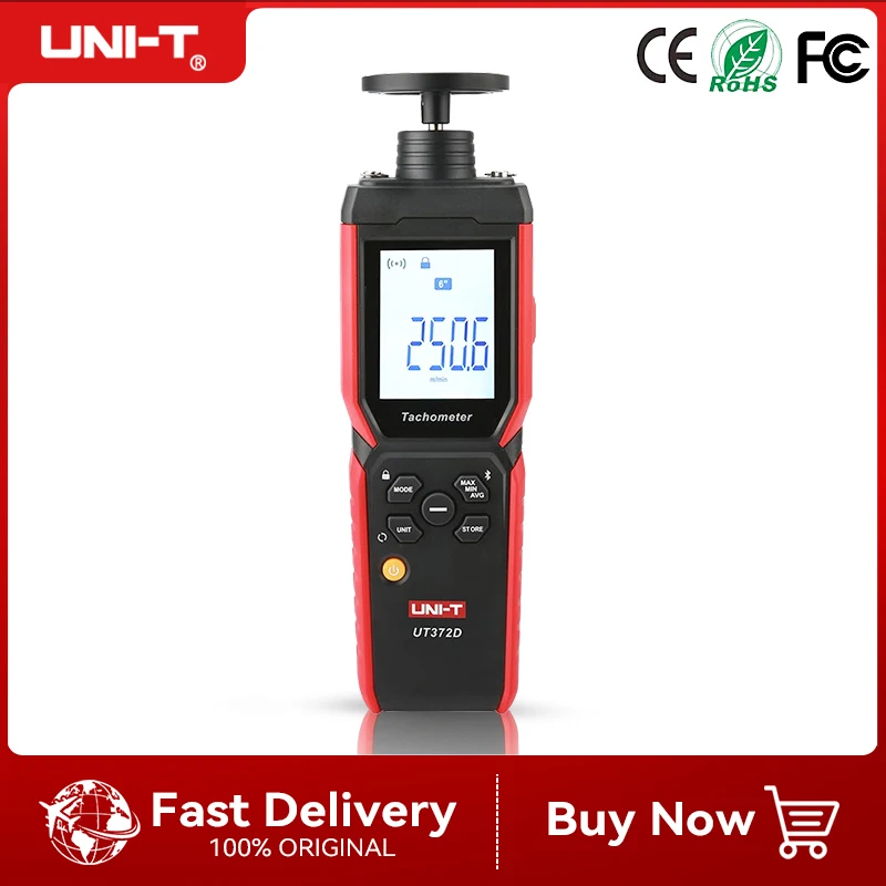 UNI-T-Speed-Tachometer-UT372D-2-in-1-Laser-Tachometer-Contact-And-Non ...