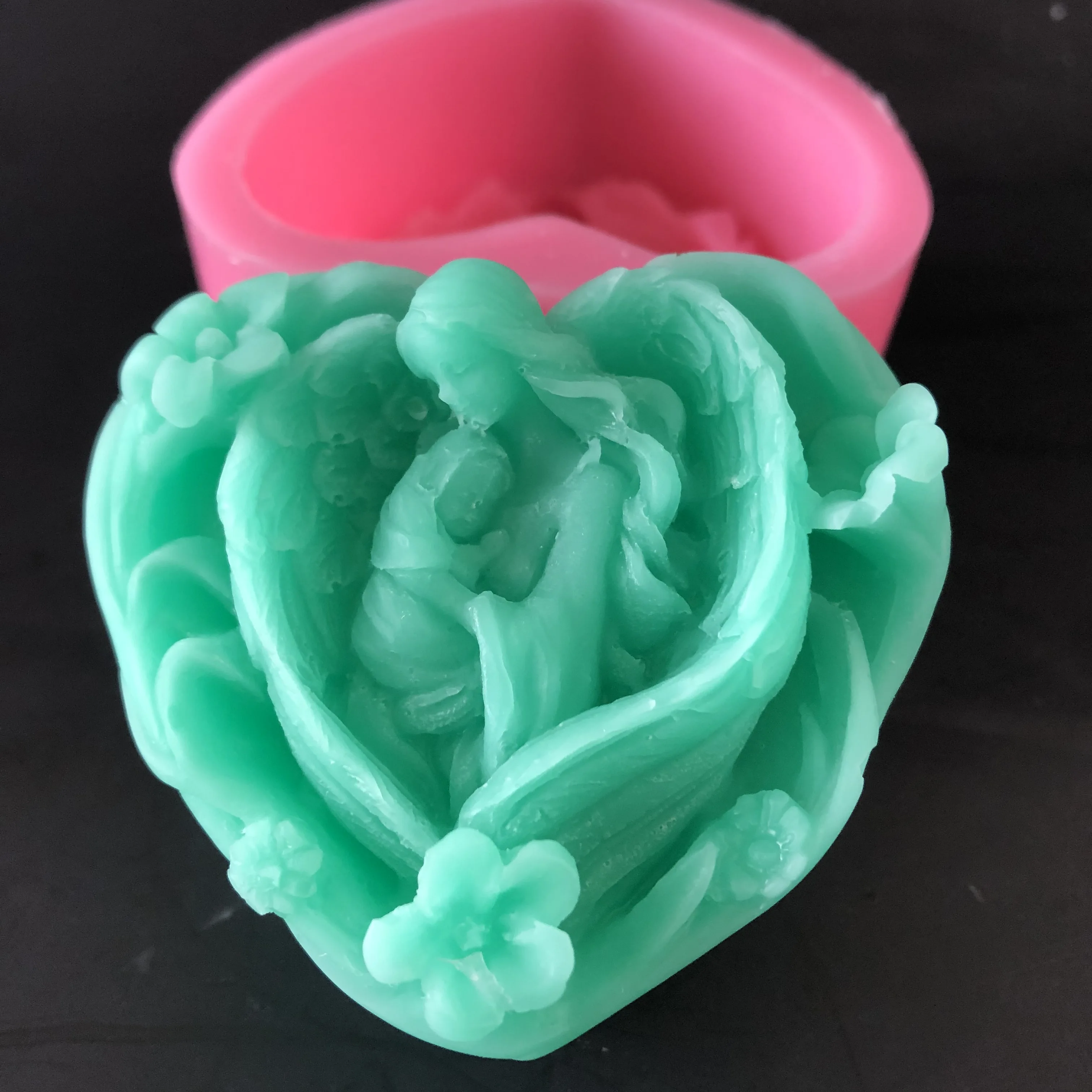 3D-Heart-Angel-Baby-Candle-Making-Silicone-Molds-Handmade-Soap-Resin ...