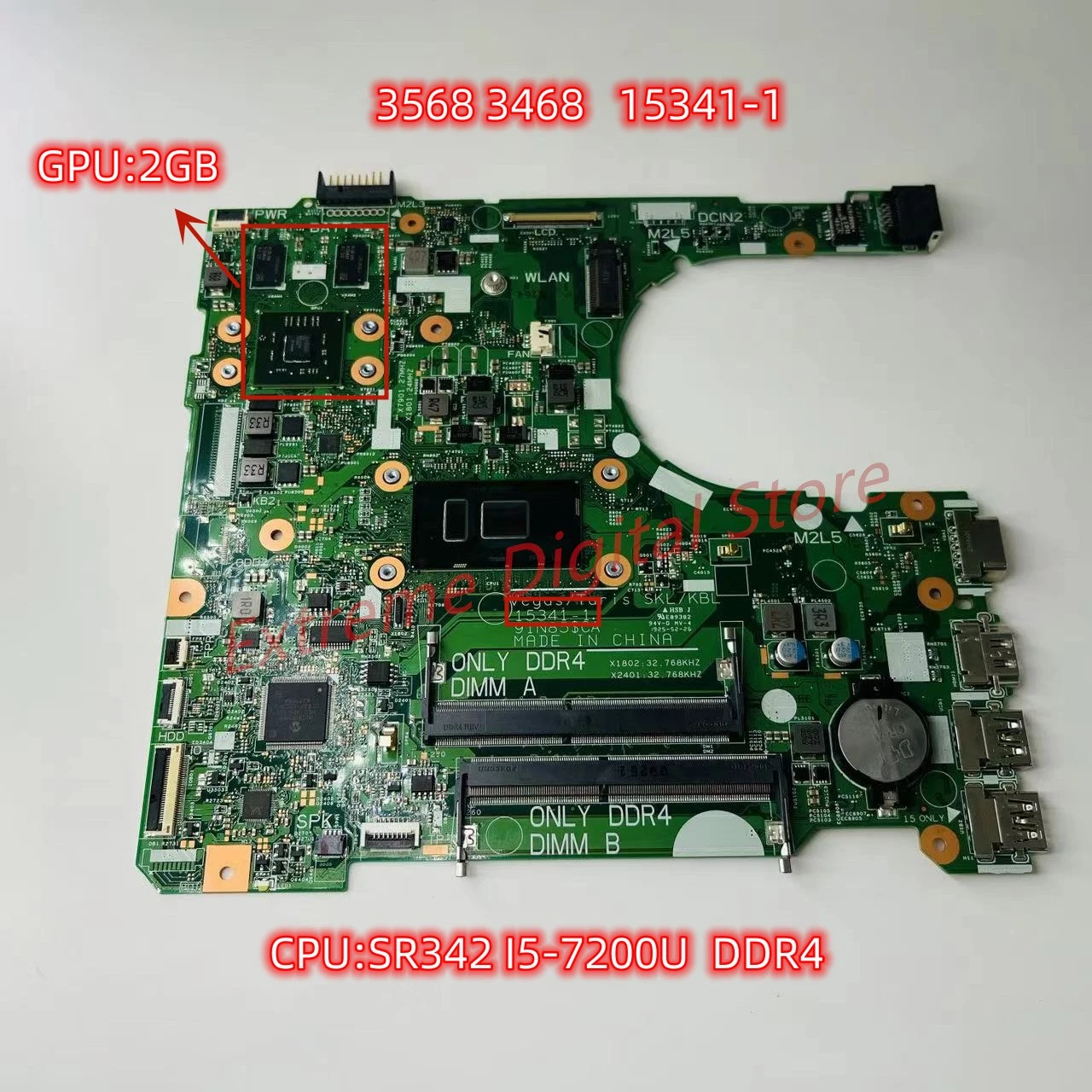 The new 15341 1 motherboard is suitable for DELL notebook computer 3568 ...