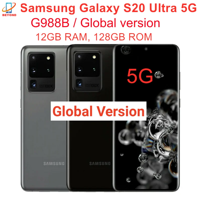 Samsung Galaxy S20 Ultra 5G G988B/DS Global Version Original 6.9 ...