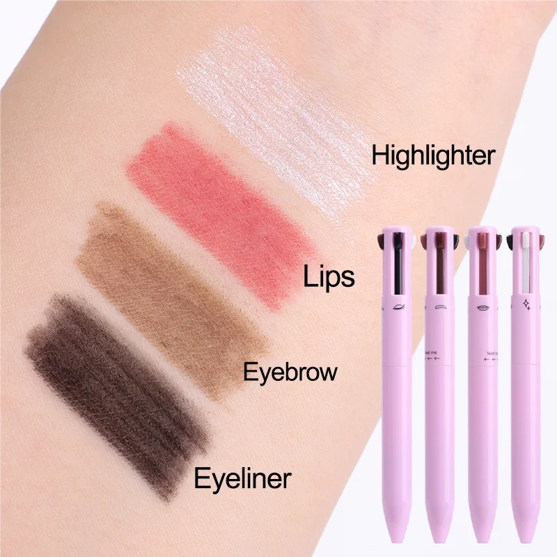 4-In-1-Makeup-Pen-Eyebrow-Pencil-Waterproof-Lip-Liner-Highlighter ...