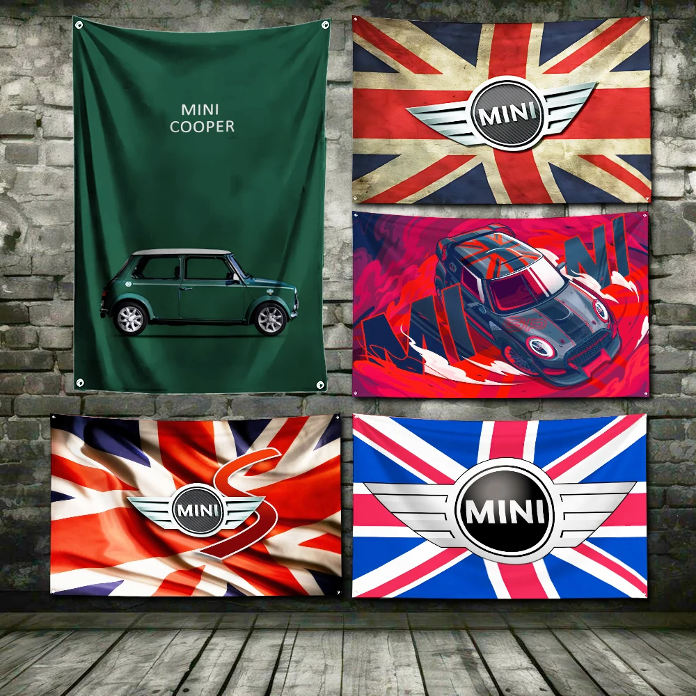 M-MiniS-Car-C-Coopers-Banner-for-Garage-Wall-Art-Impression-num-rique ...