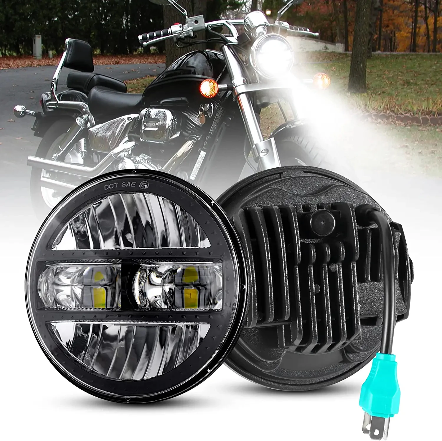 5.75 Led Headlight Motorcycle Sportster | 5.75 Led Headlight Harley ...