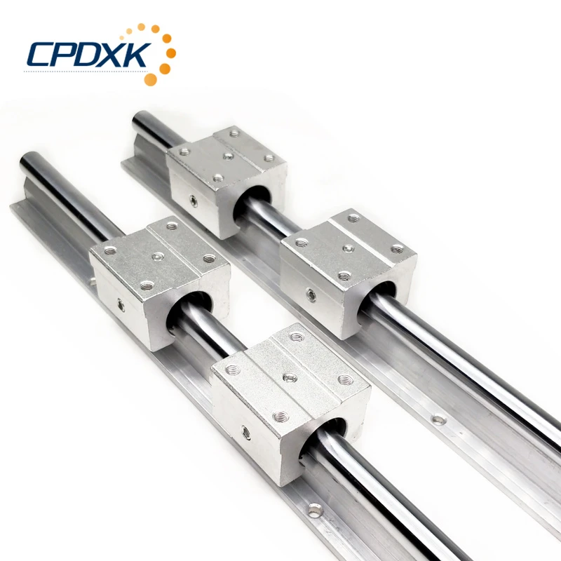 2pcs Linear Rail SBR Linear Guide Rail At Any Length Linear Rails 4 Pcs ...