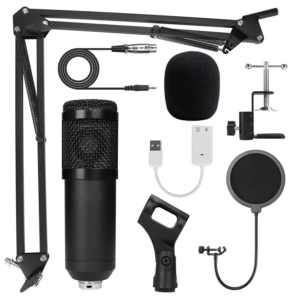 Microphone De Studio Professionnel À Condensateur Bm 800, Pour L ...