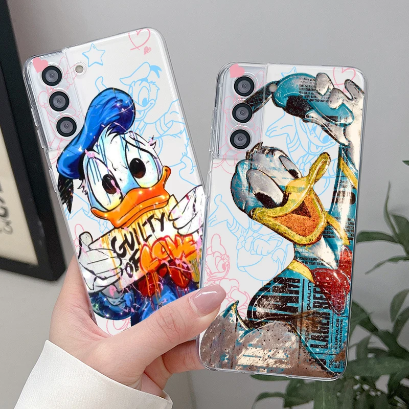 Disney-Cartoon-donald-duck-Phone-Case-For-Samsung-S23-S22-S21-S20-FE ...
