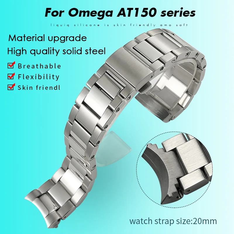 19mm-20mm-21mm-High-Quality-Curved-End-316L-Stainless-Steel-Watchband ...