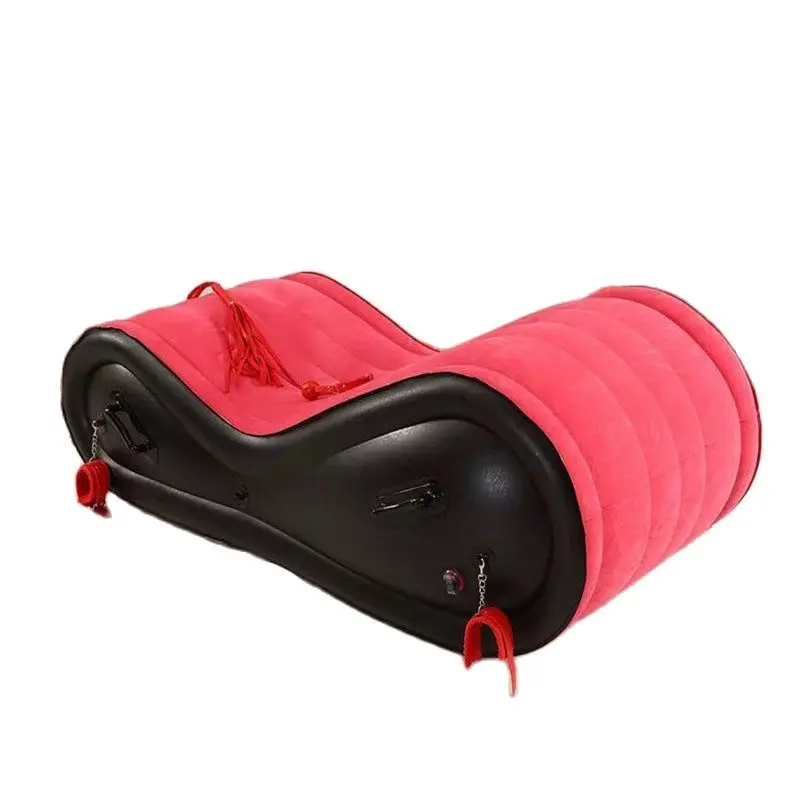 Sofá inflable para adultos y parejas, almohada de aire para sexo, silla de juego BDSM, esposas ...